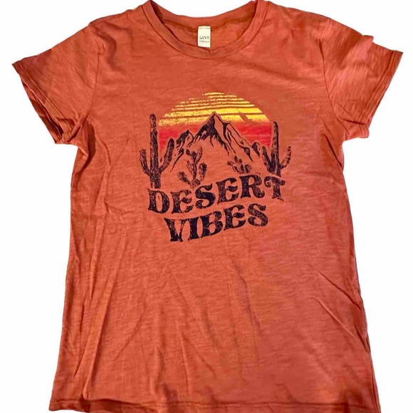 Love Vintage | Tops | Love Vintage Desert Vibes Rusty Color Basic ...